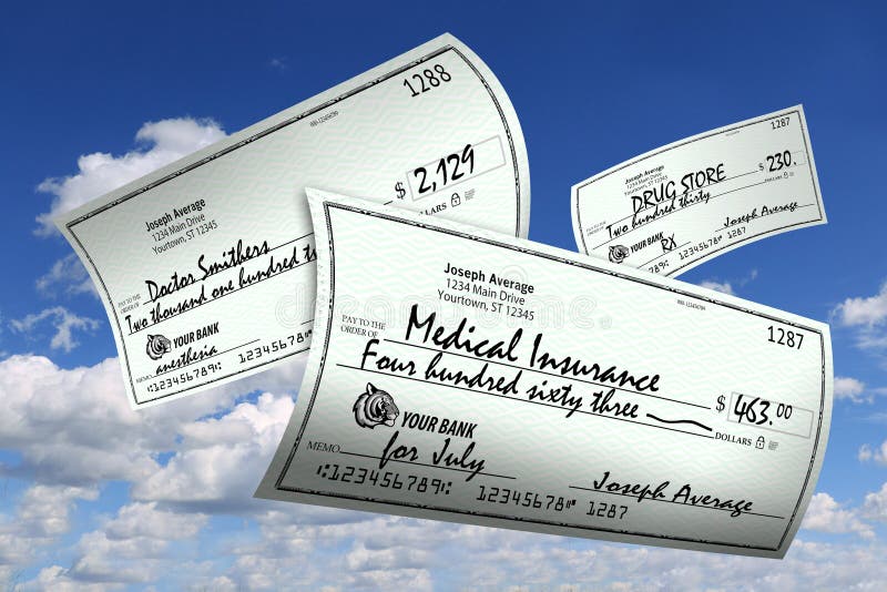 This is a Generic Bank Check with Generic Logos, Numbers and Names ...