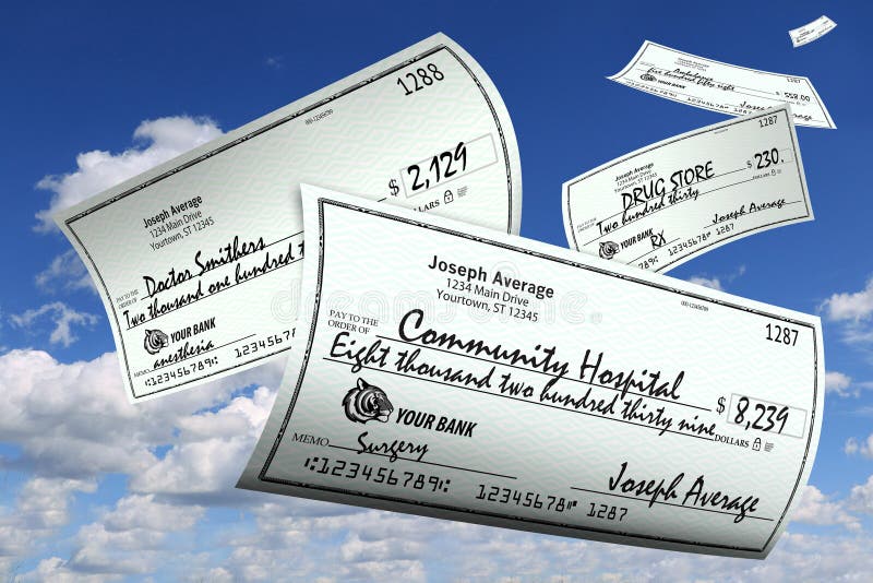 This is a Generic Bank Check with Generic Logos, Numbers and Names ...