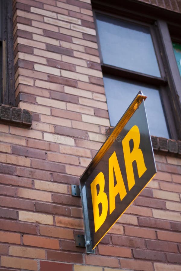 Generic Bar Sign on Pub stock photo. Image of cocktails - 27410210