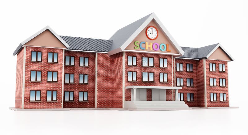 Generic High School Building Stock Illustrations – 7 Generic High ...