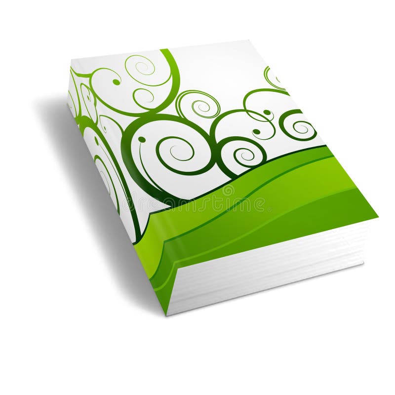 Book with generic design stock illustration. Illustration of dimension ...