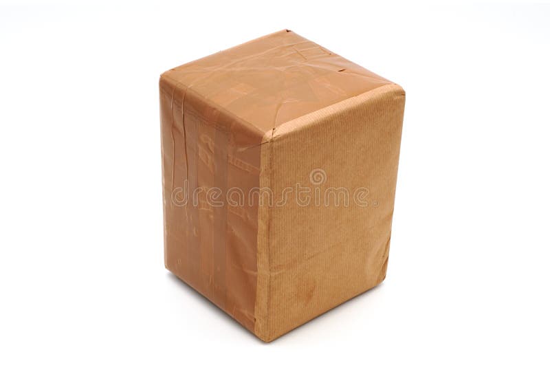 Generic Brown Packet Parcel Mystery Box Unknown Content Stock Image ...