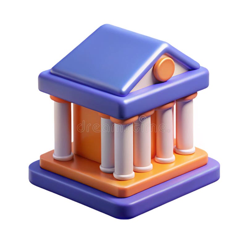 Generic Building 3D Icon stock illustration. Illustration of cityscape ...