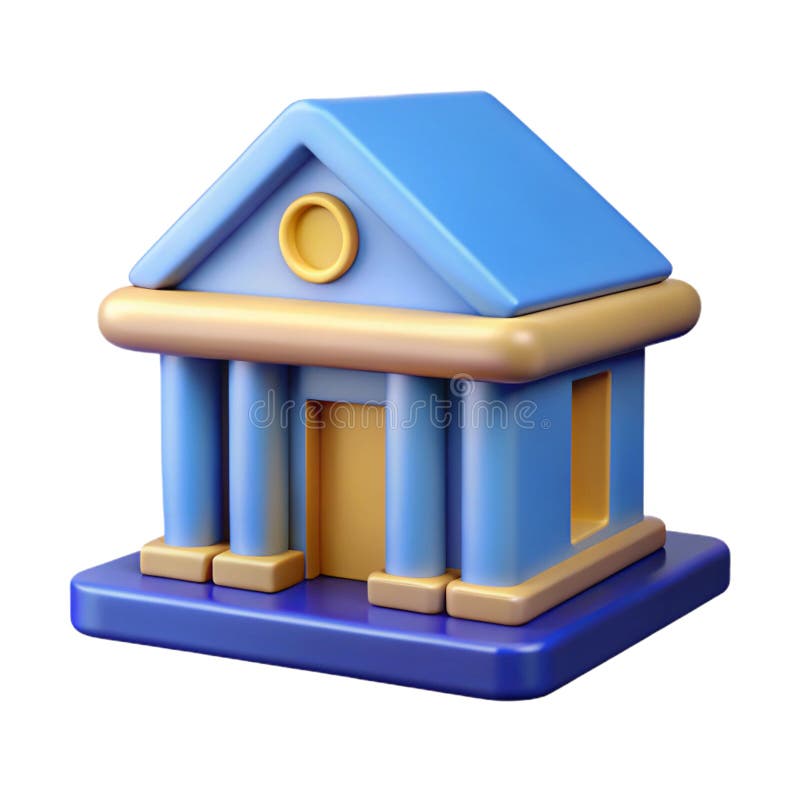 Generic Building 3D Icon stock illustration. Illustration of corporate ...