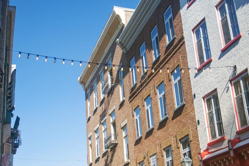 Generic Buildings within the Old Port Area Quebec City Canada Stock ...