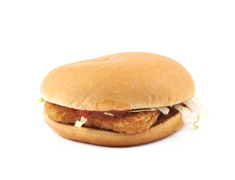 Generic Burger Composition Isolated Stock Photo - Image of isolated ...