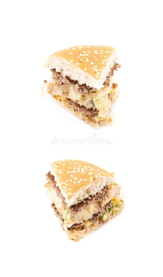 Generic Burger Composition Isolated Stock Image - Image of burger ...