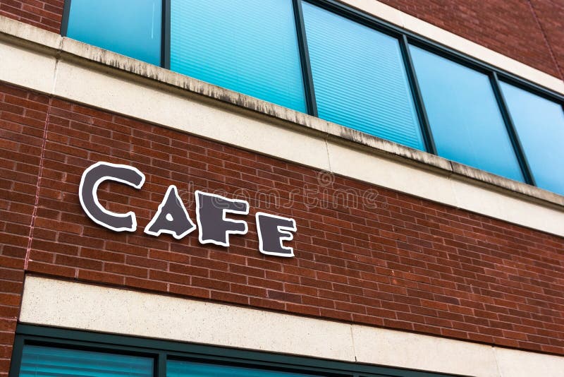 Generic Cafe Sign stock photo. Image of park, cafe, restaurant - 39790154