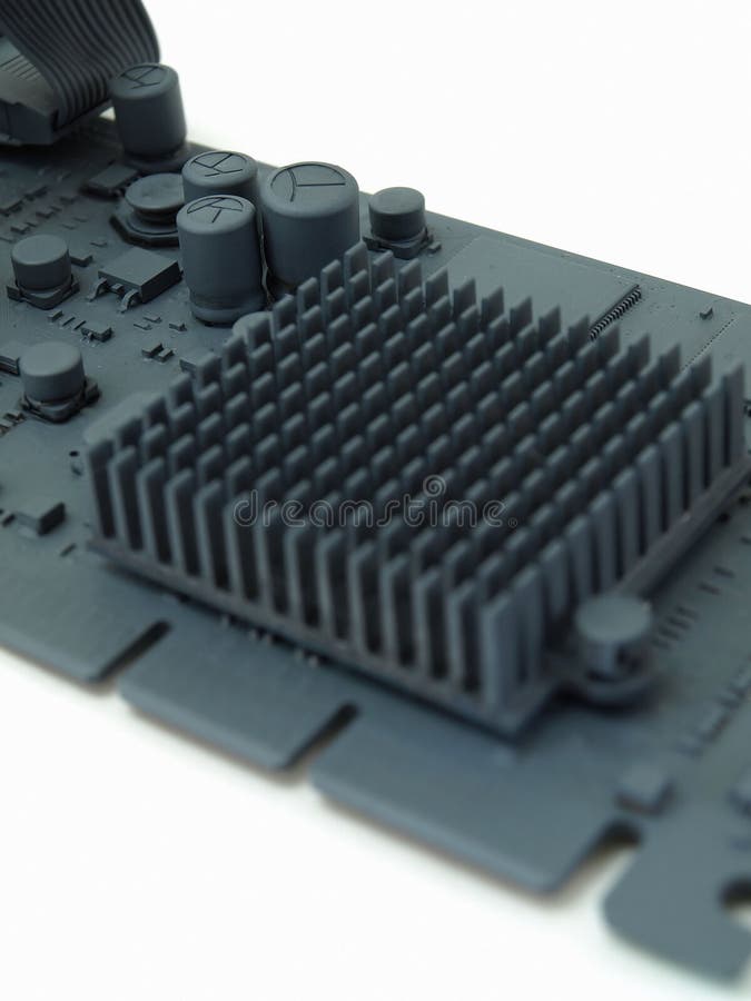 Computer Video Graphics Card Stock Image - Image of electronic ...