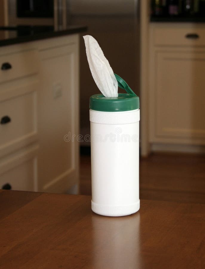 Generic Cleaning Wipes in Modern Kitchen Stock Photo - Image of modern ...