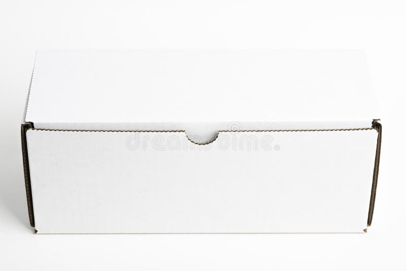 Generic Closed White Packaging Box Stock Photo - Image of locking ...