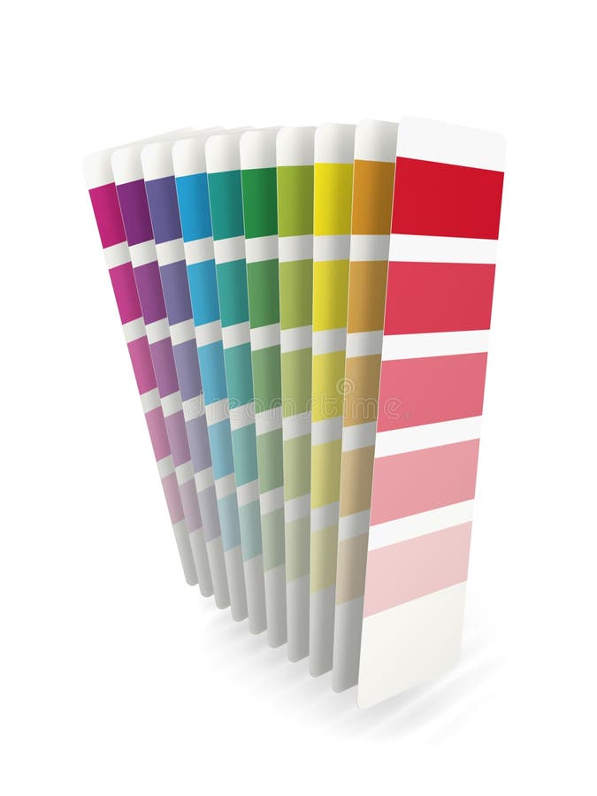 Generic color swatches stock illustration. Illustration of pick - 23484251