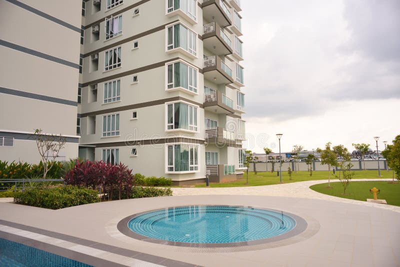Generic Condominium Outdoor Stock Image - Image of condominium, luxury ...