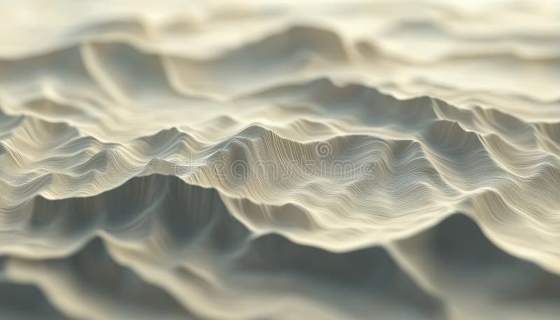 Generic Contour Map with an Angled Perspective - a Representation of ...