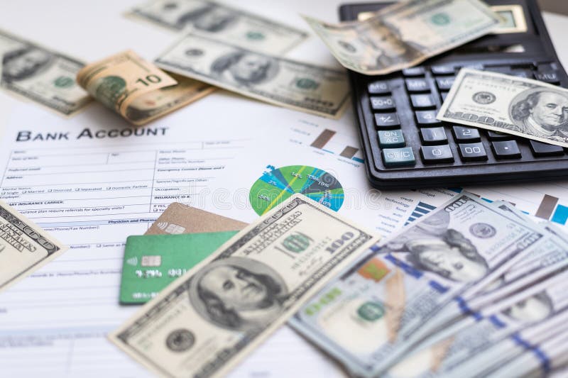 Generic Credit Card Mockup and Its Paper Statement on the Background ...