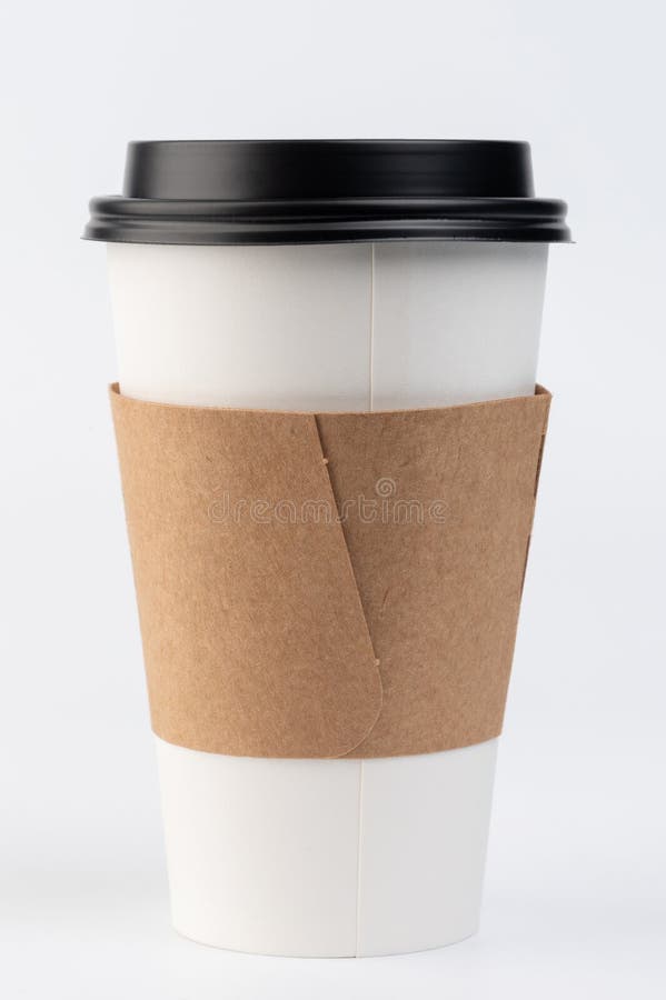 Generic Paper Cup with Plastic Lid Stock Photo - Image of isolated ...