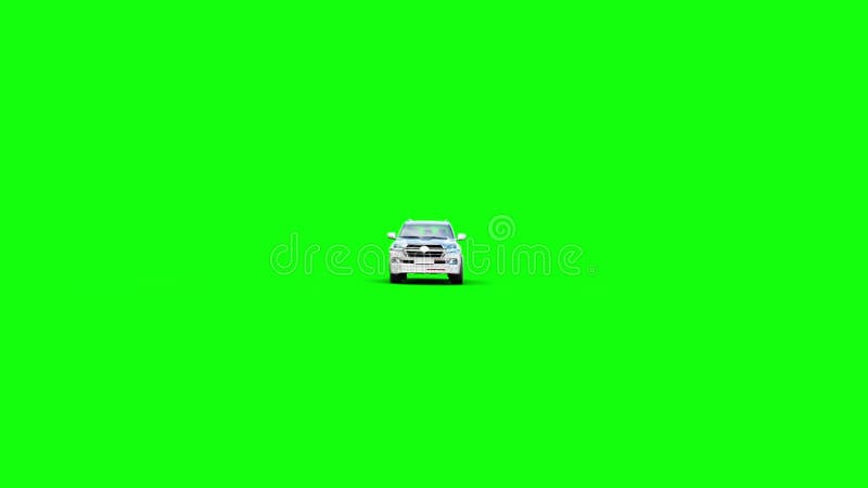 Generic 3d Car Crash Test. Car Destruction. Green Screen Isolate. Stock ...