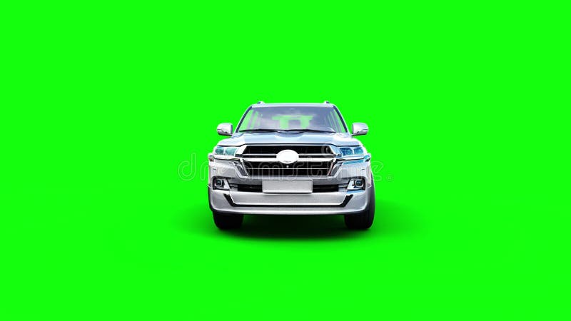 Generic 3d Car Crash Test. Car Destruction. Green Screen Isolate. Stock ...