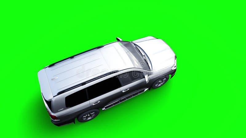 Generic 3d Car Crash Test. Car Destruction. Green Screen Isolate. Stock ...