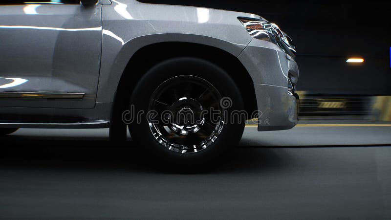 Generic 3d Car Crash Test. Car Destruction.3d Rendering. Stock ...