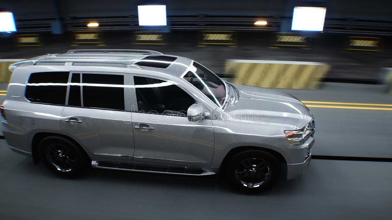 Generic 3d Car Crash Test. Car Destruction.3d Rendering. Stock ...