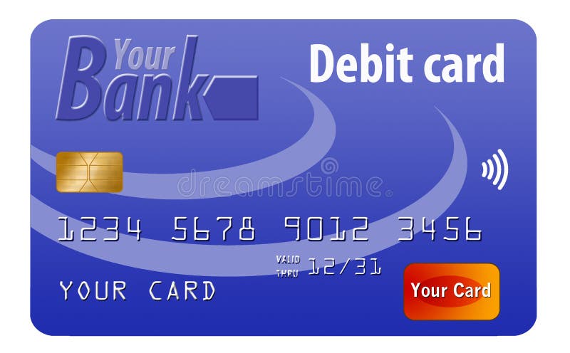 This is a Generic Debit Card. Stock Illustration - Illustration of ...
