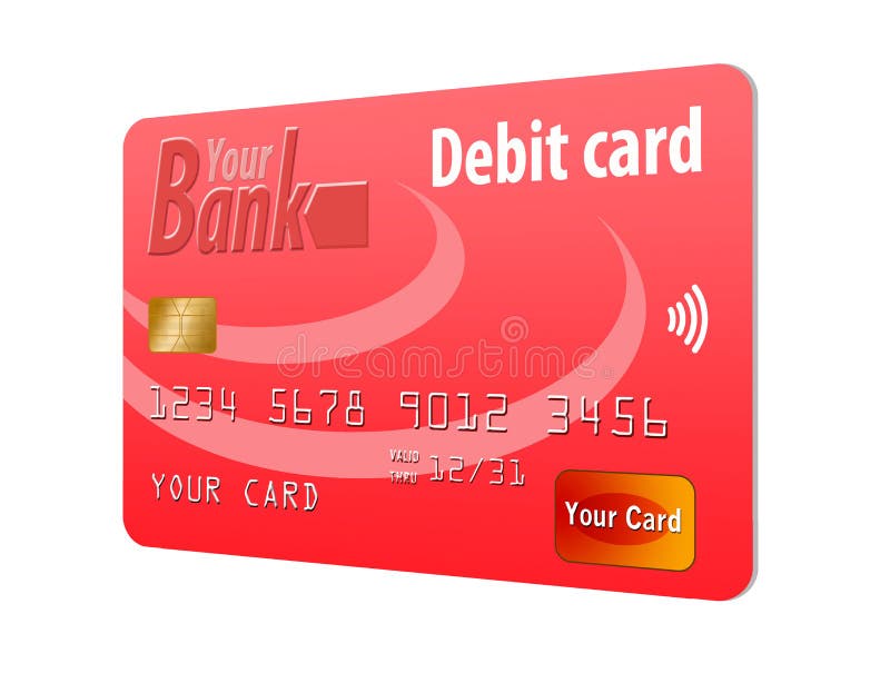 This is a Generic Debit Card. Stock Illustration - Illustration of ...