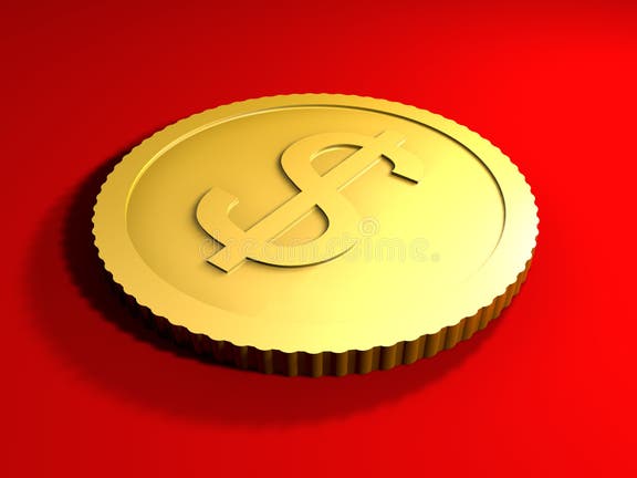 Generic Dollar Coin stock illustration. Illustration of foreign - 1204875