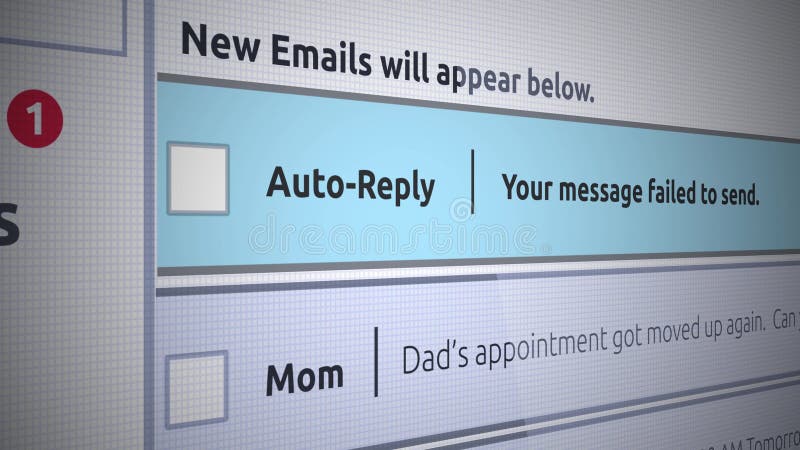 Generic Email New Inbox Message - Auto Reply Message Failed To Send ...