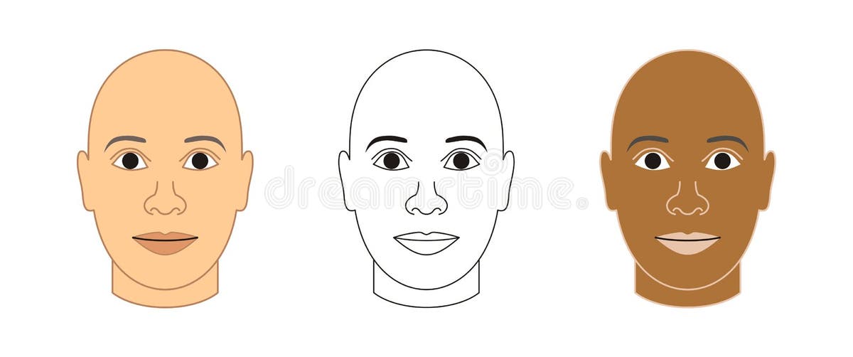 Hairless Faces Stock Illustrations – 81 Hairless Faces Stock ...