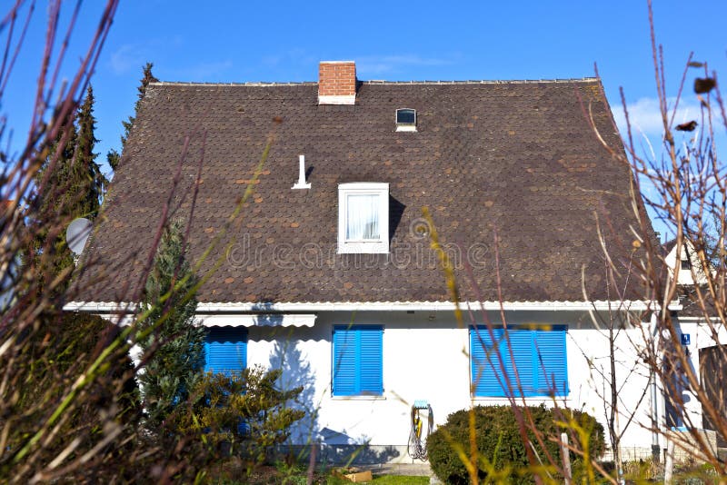 Generic Family Home in Suburban Area Stock Image - Image of nature ...