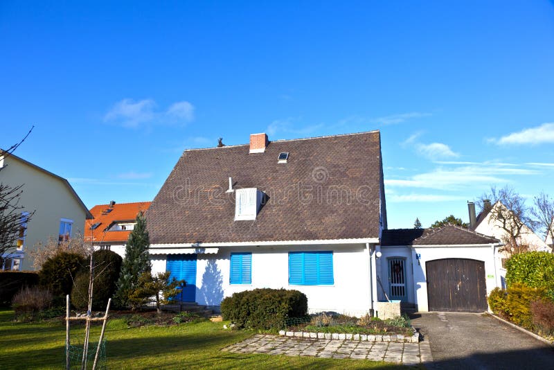 Generic Family Home in Suburban Area Stock Photo - Image of mortgage ...