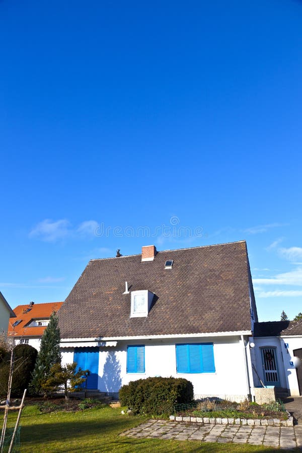Generic Family Home in Suburban Area Stock Image - Image of nature ...