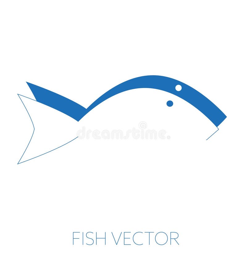Generic Fish Minimal Vector Illustration Stock Vector - Illustration of ...