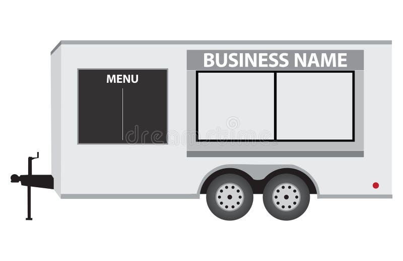 Generic Food Trailer stock vector. Illustration of cartoon - 346490786