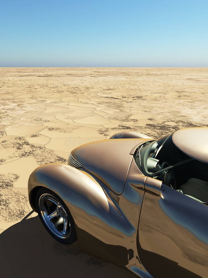 Generic and Futuristic Model of Car 3d Rendering Stock Illustration ...