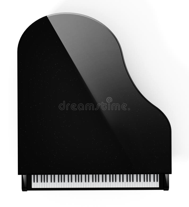 Keyboard Piano Top View Stock Illustrations – 460 Keyboard Piano Top ...