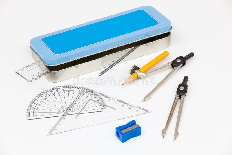 Generic High School Maths Set. Stock Image - Image of geometric ...