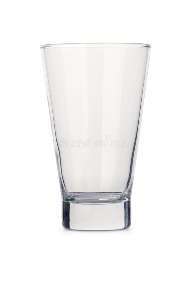 Generic Isolated Empty Clear Glass Tumbler Stock Image - Image of ...
