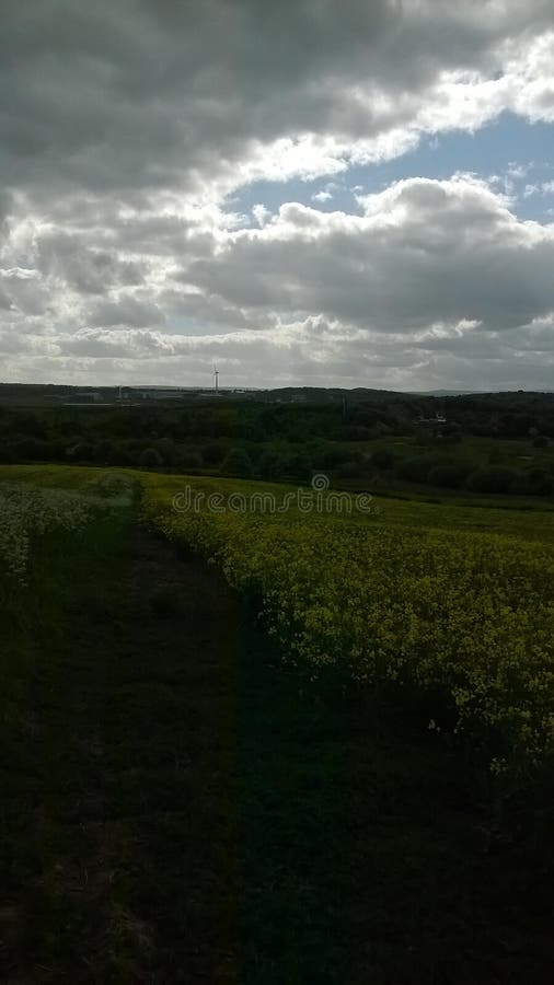 Generic Landscape Over Farmland. Stock Image - Image of farmland ...