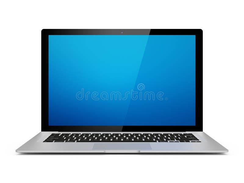 Generic laptop stock illustration. Illustration of laptop - 24098347
