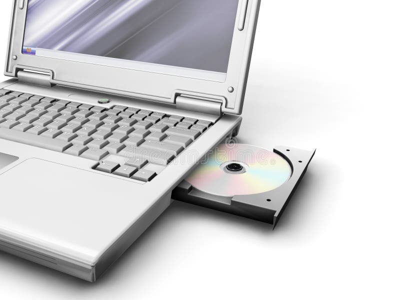 Generic laptop stock illustration. Illustration of render - 886182