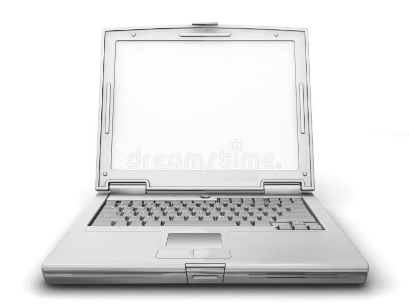 Generic laptop stock illustration. Illustration of render - 886182