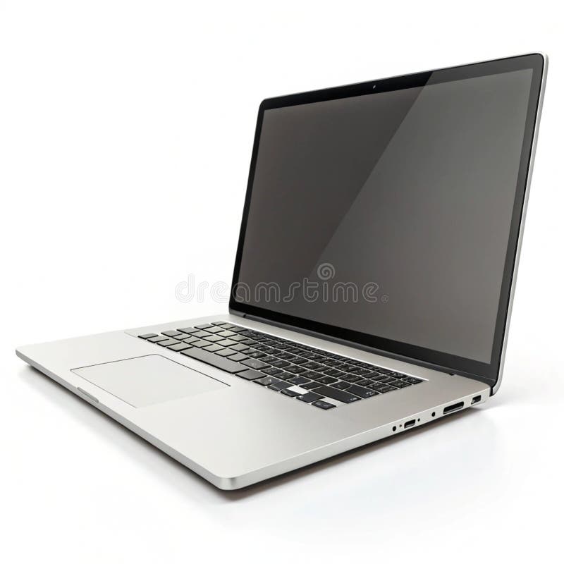 Generic Laptop 3D Modeling PSD File Realistic Stock Illustration ...