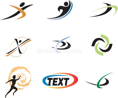 Generic Logo Design Elements Stock Vector - Illustration of action ...