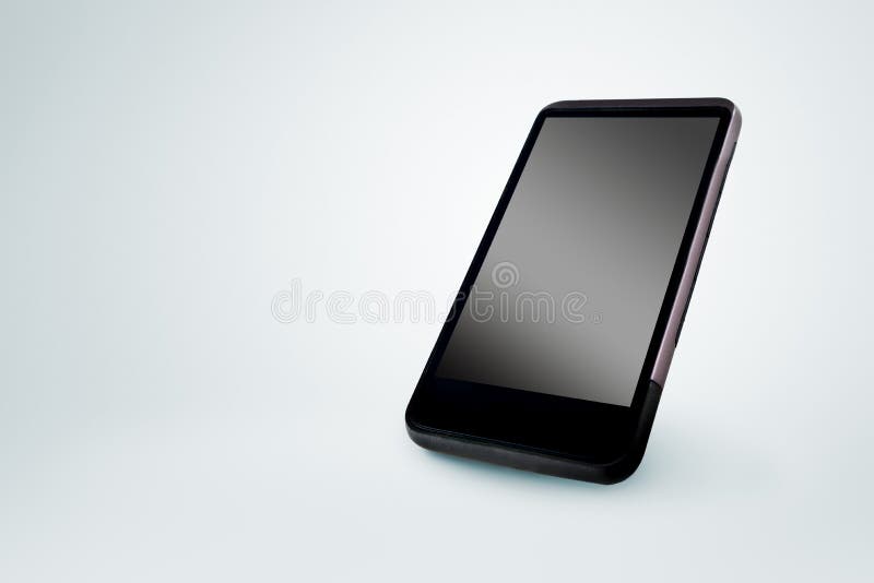 Generic Mobile Phone with Blank Screen Stock Image - Image of online ...
