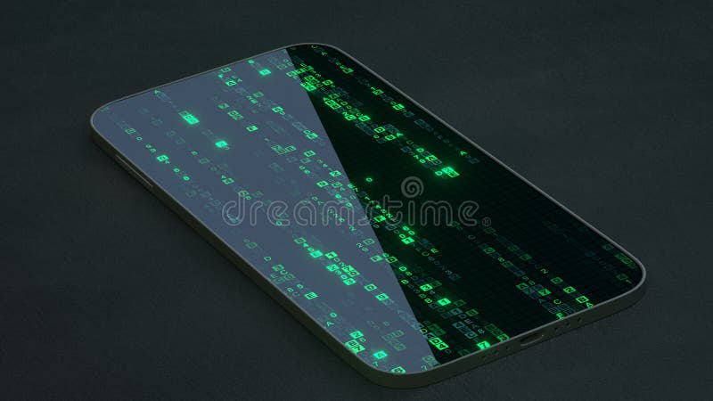 Generic Mobile Phone Devices - White Background Stock Illustration ...