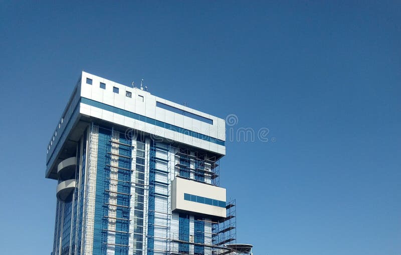 Generic Modern Architecture With Office Buildings And Clear Sky In ...