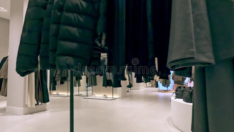 Generic Modern Clothes Store, Winter Clothing Stock Video - Video of ...