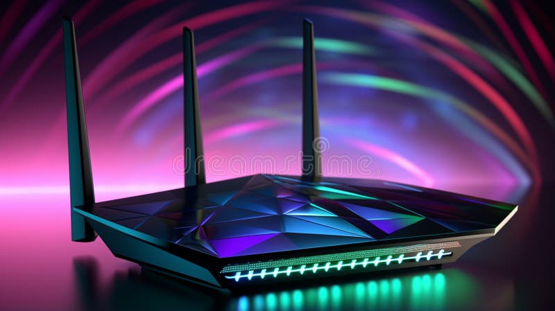 Generic Modern High Speed Router for Home Secure Networks. Wireless ...